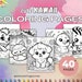 40 Cute Kawaii Forest Animals Coloring Pages for Kids and Adults ...