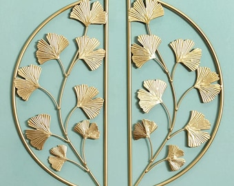 Ginkgo Metal Wall Art - Etsy