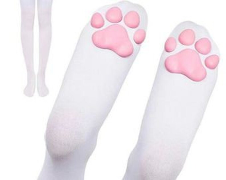 L Cosplay Cat Socks for School Girls Outfits Cat Paw Kawaii - Etsy