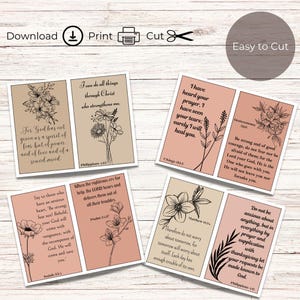 34 Bible Verse Printable Cards | Inspirational Scripture Cards ...
