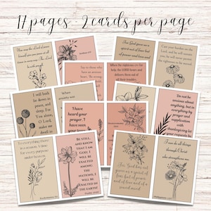 34 Bible Verse Printable Cards | Inspirational Scripture Cards ...