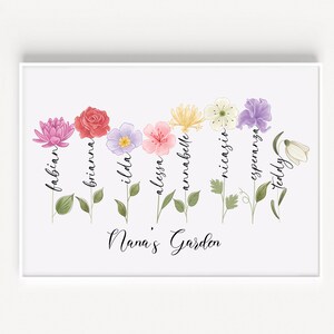 Grandma's Garden | Mom's Garden | Family Birth Month Flowers |family ...