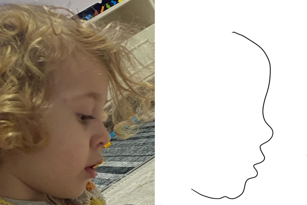 Custom Baby Side Profile Design , Tattoo Design , (digital Download) - Etsy