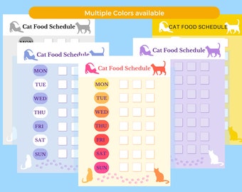 Cat Feeding Checklist - Etsy