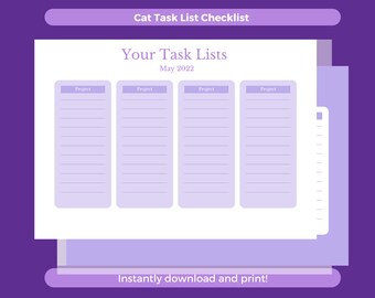 Cute Pdf Checklist - Etsy