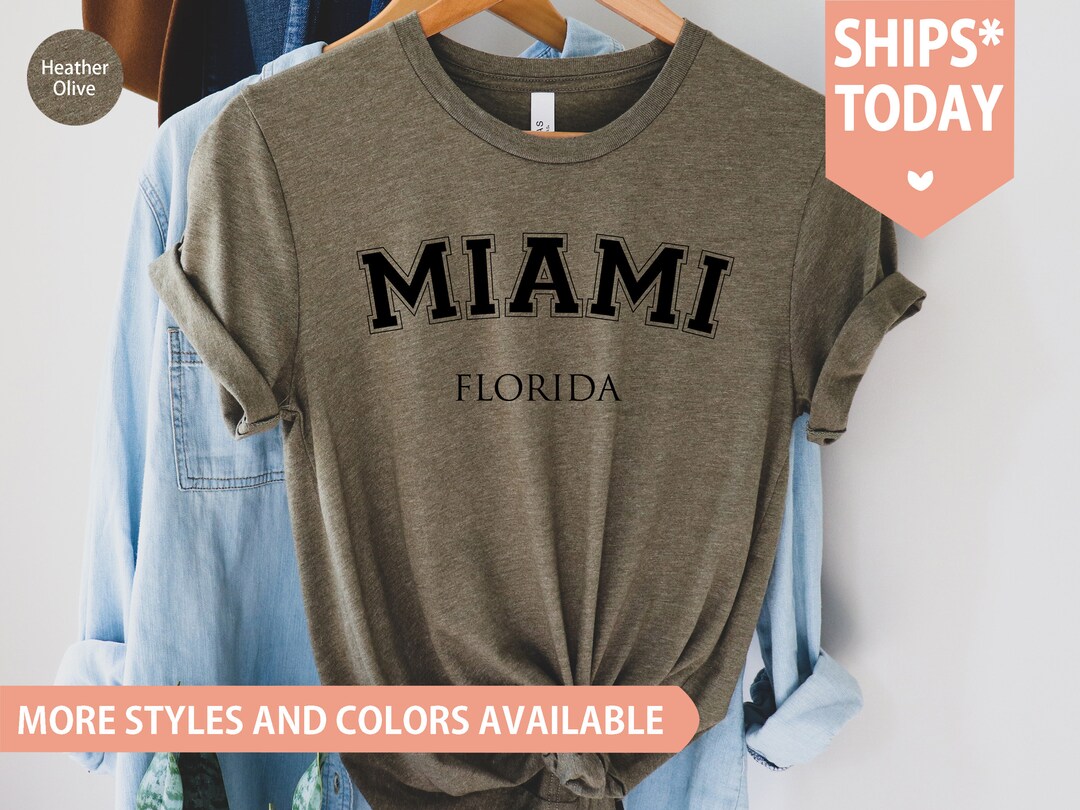 Miami Florida Florida State T-shirt Miami Shirt Miami - Etsy