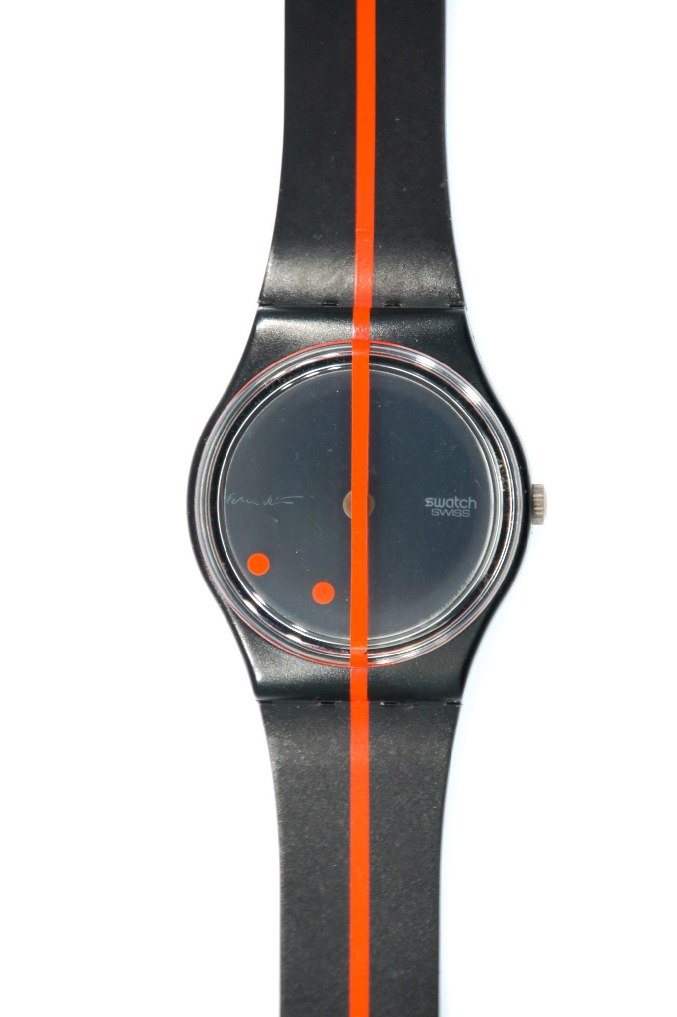 1991 Vintage Swatch rosso SUR Blackout, GZ119, Unworn, in Swatch Box, With New Battery - Etsy