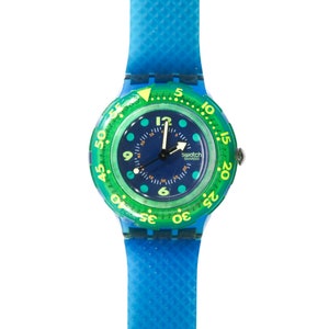 1991 Vintage Swatch "blue Moon", SDN100, Unworn, in Swatch Box, With ...