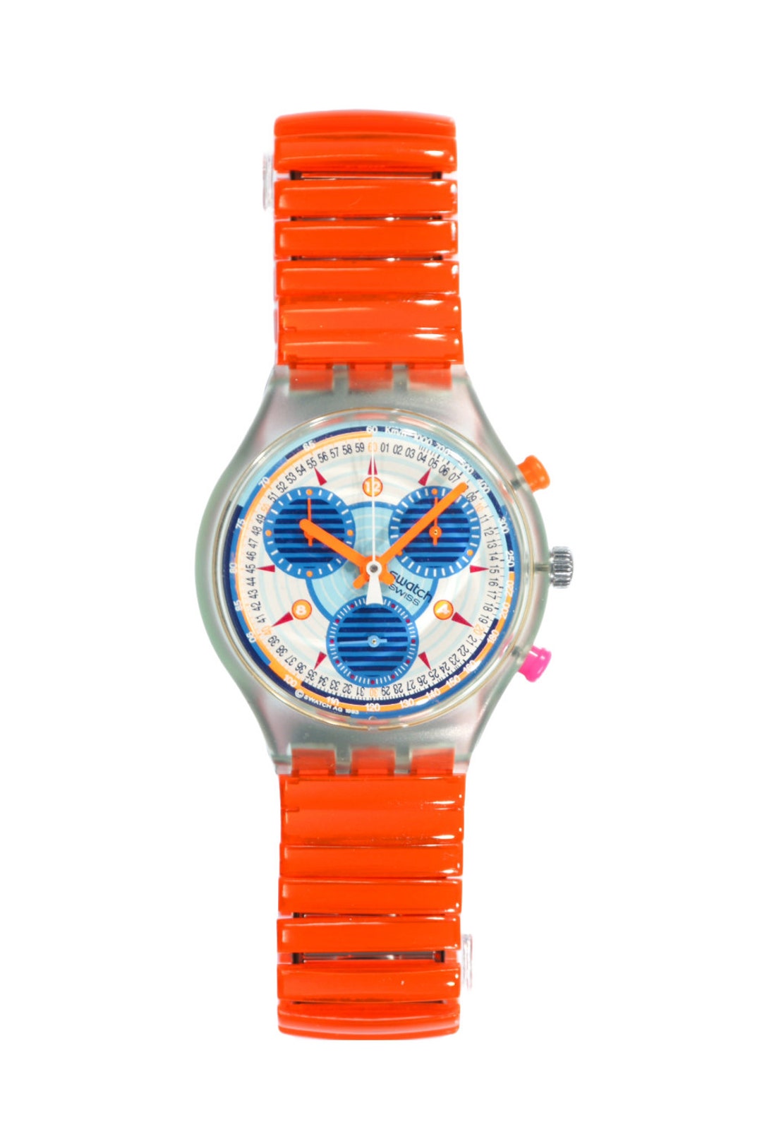1994 Vintage Swatch Chrono (SCG102) "inspyral", Unworn, in Swatch Box ...
