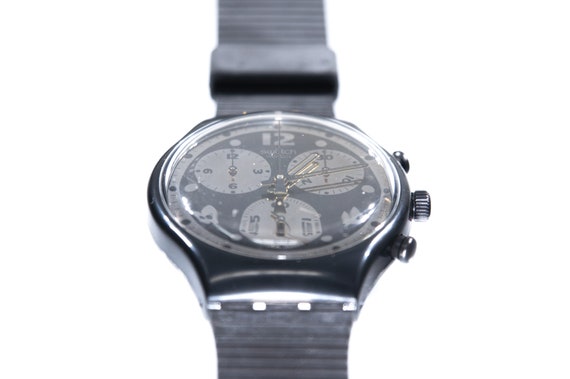 NEW:1993 Swatch Chrono "MOONSHADOW", scb110, unworn, … - Gem