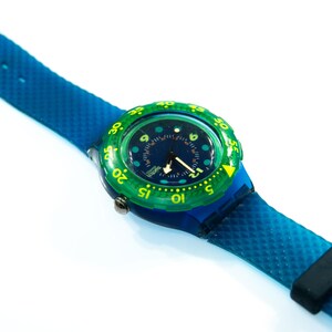 1991 Vintage Swatch "blue Moon", SDN100, Unworn, in Swatch Box, With ...