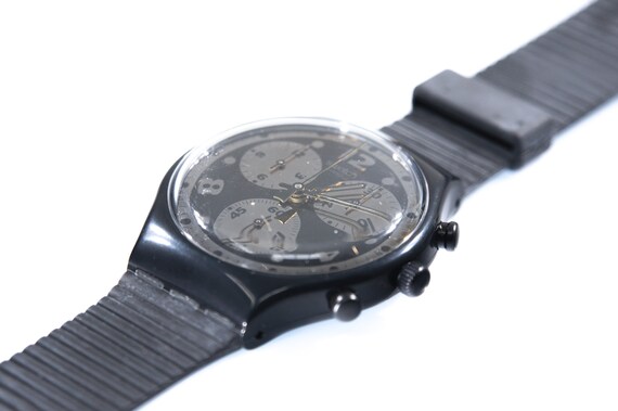 NEW:1993 Swatch Chrono "MOONSHADOW", scb110, unworn, … - Gem