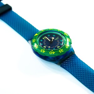 1991 Vintage Swatch "blue Moon", SDN100, Unworn, in Swatch Box, With ...