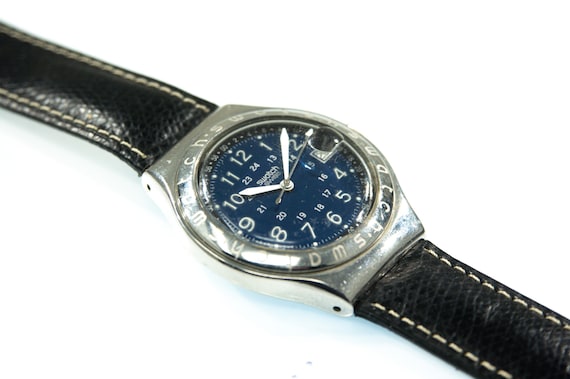 1993 Vintage Swatch Irony Big (YGS400) "HAPPY JOE BLU… - Gem