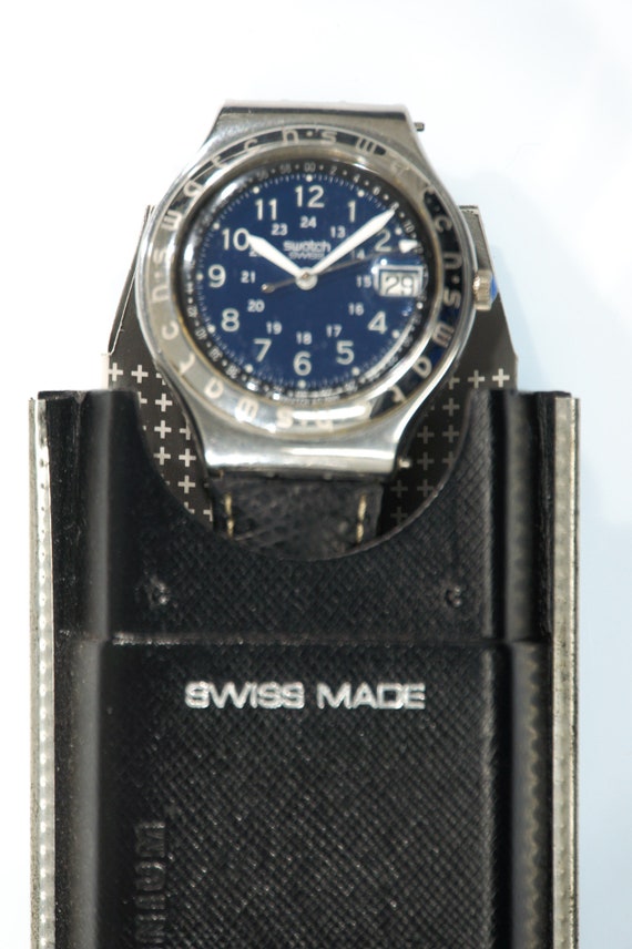 1993 Vintage Swatch Irony Big (YGS400) "HAPPY JOE BLU… - Gem