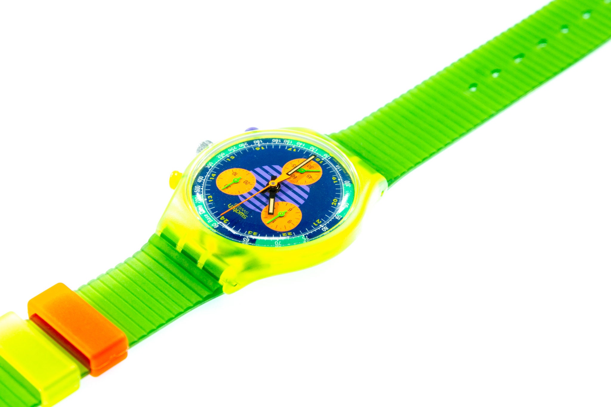 NEW: 1991 Vintage Swatch Chrono neo Wave SCJ100 - Etsy