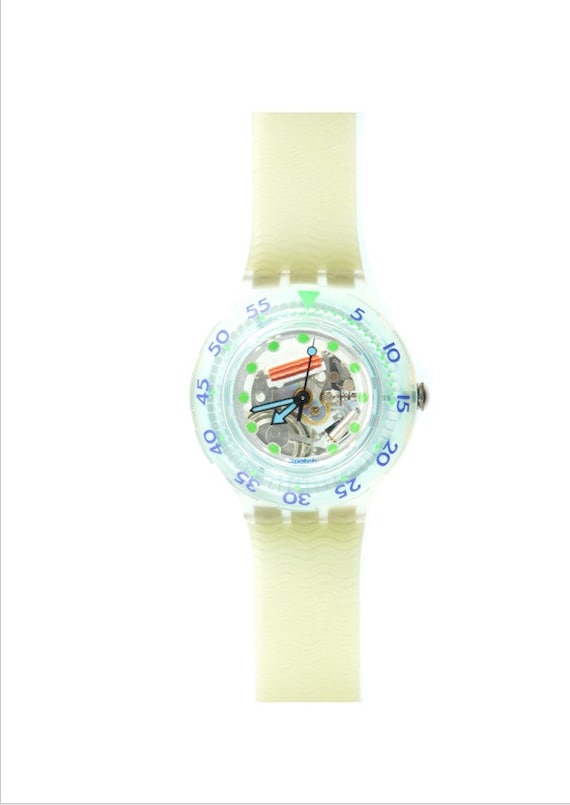 1993 Scuba SDK107 'Blue Ice', vintage Swatch, Good, U… - Gem