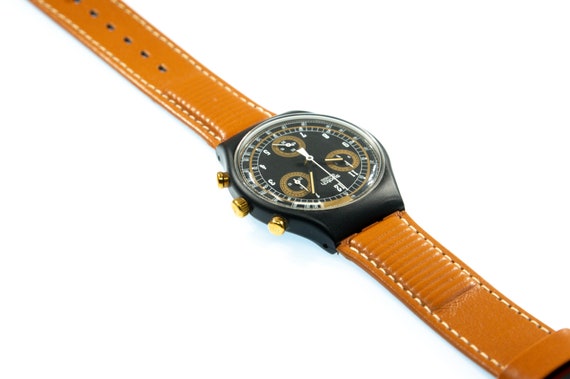 1990 Vintage Swatch Chrono "SAND STORM", SCB104, very… - Gem