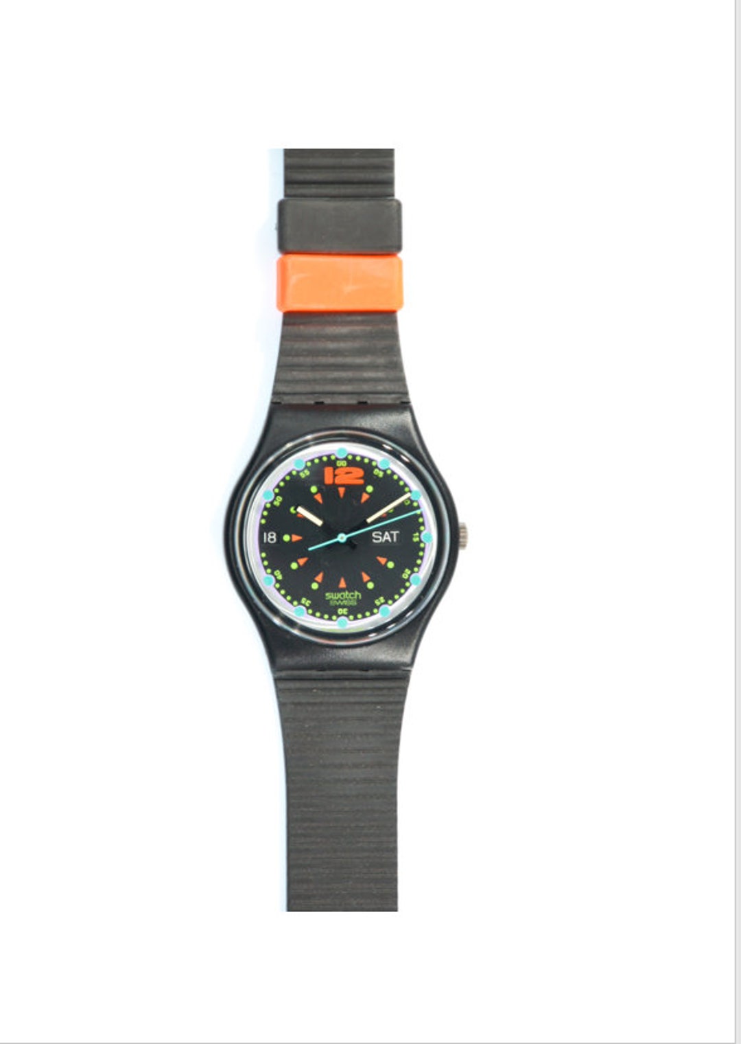 1992 Vintage Swatch "batticuore", GB724, Unworn, in Swatch Box, With ...