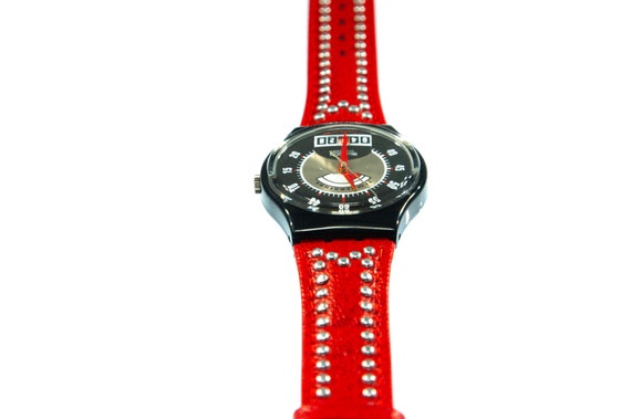 1995 Vintage Swatch "RED FLAME" GB418, never worn, in… - Gem