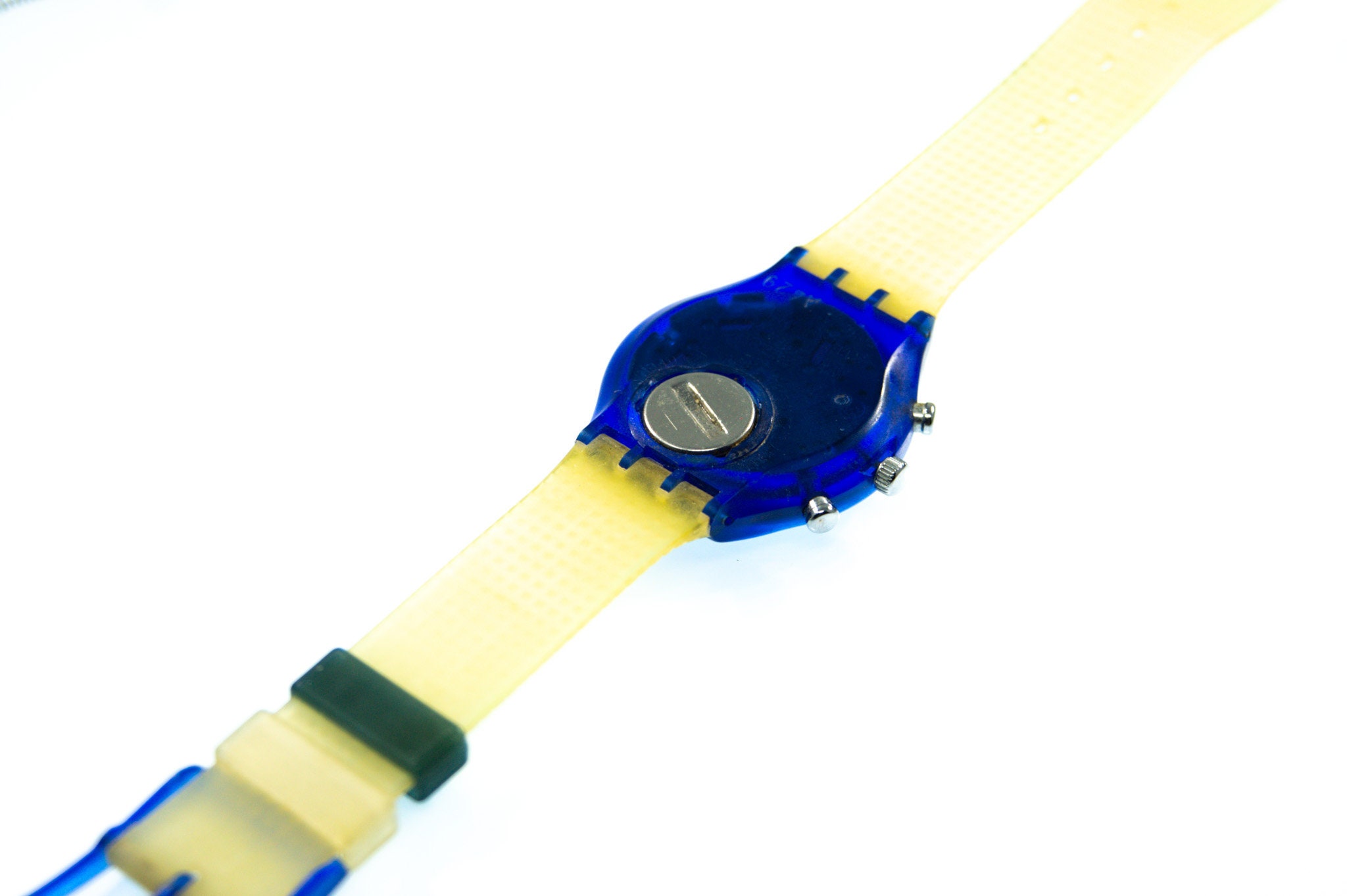 1991 Vintage Swatch Chrono pearl Frame SCN401 - Etsy