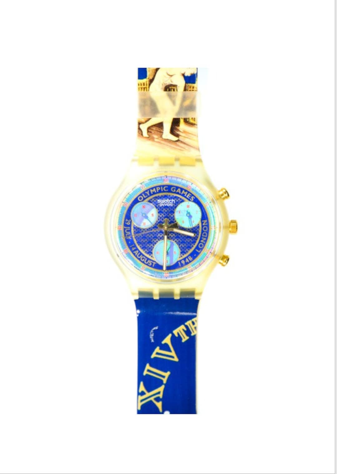 1995 Vintage Swatch Chrono "london 1948", SCZ102, Never Worn, in Swatch ...