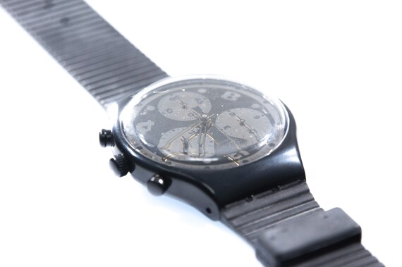 NEW:1993 Swatch Chrono "MOONSHADOW", scb110, unworn, … - Gem