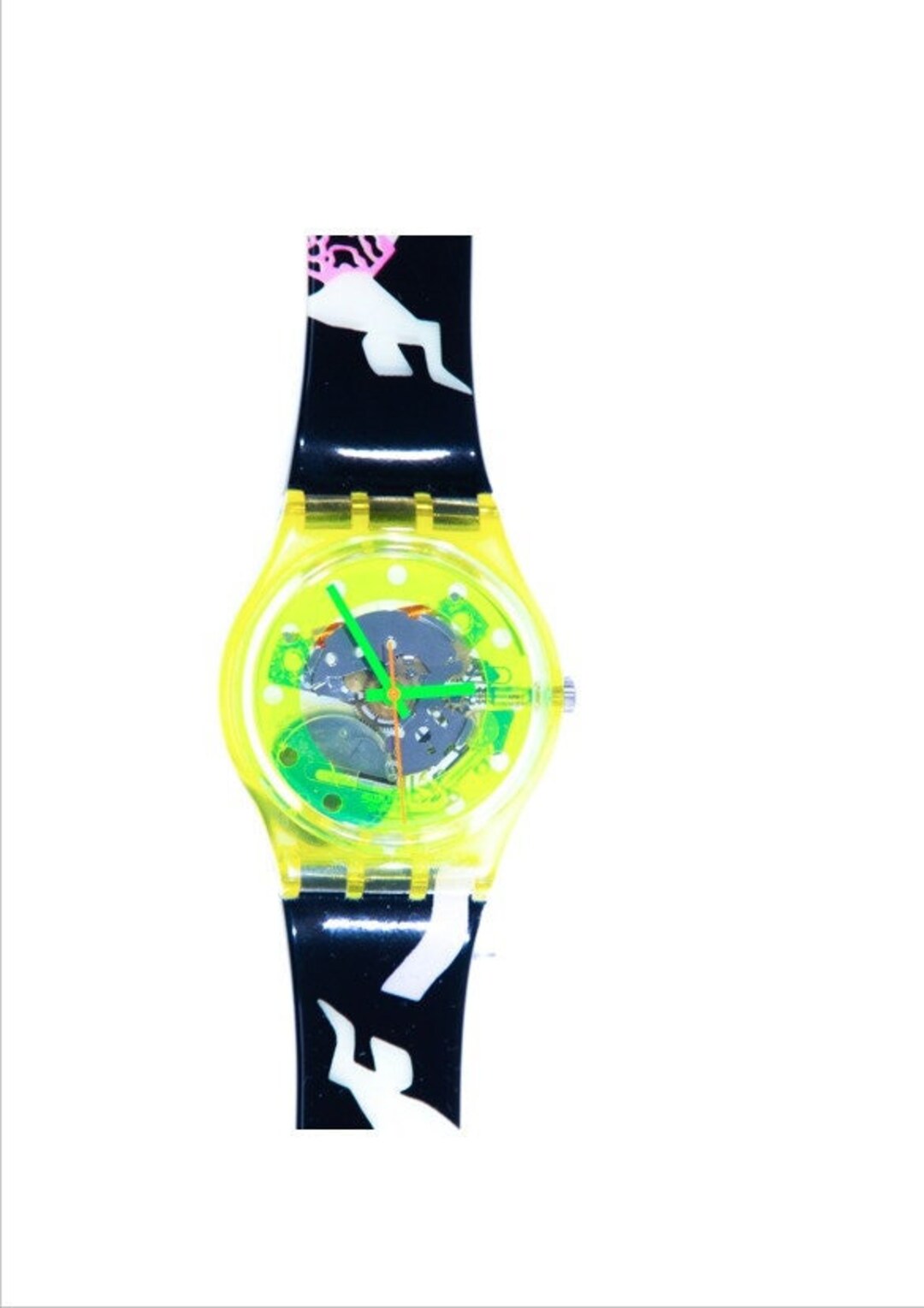 NUEVO: 1991 Vintage Swatch "BERMUDAS", GK133, sin usar, en caja Swatch ...