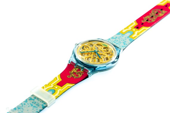 1990 Vintage Swatch Automatic Conversion "STUCCHI", u… - Gem