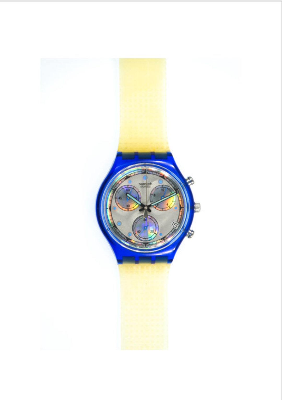 1991 Vintage Swatch Chrono "pearl Frame", SCN401, Never Worn, in Swatch ...