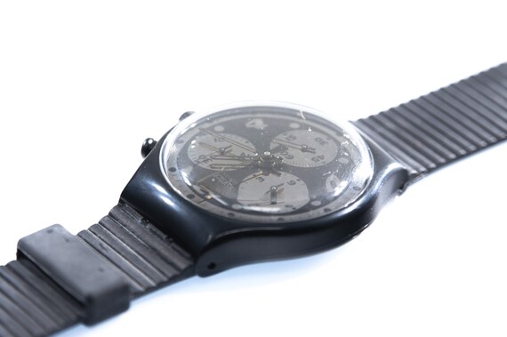 NEW:1993 Swatch Chrono "MOONSHADOW", scb110, unworn, … - Gem
