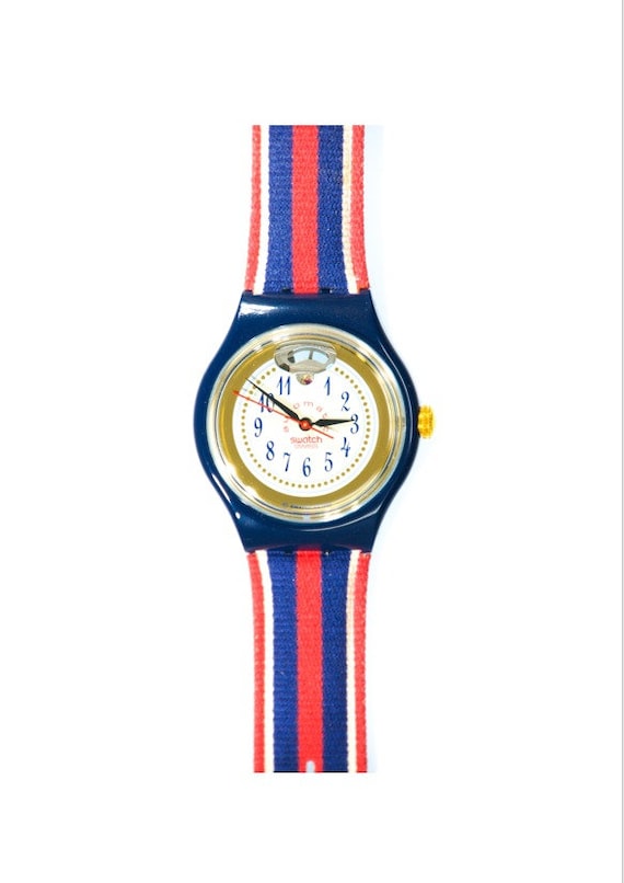 1994 Vintage Swatch Automatic "TIME and STRIPES", SAN… - Gem