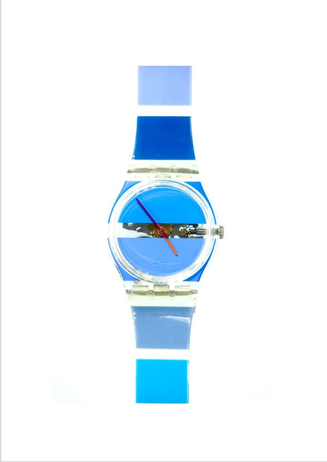 2002 Vintage Swatch "blue PAINTED Time", GK376, Very Rare, Unworn, in ...
