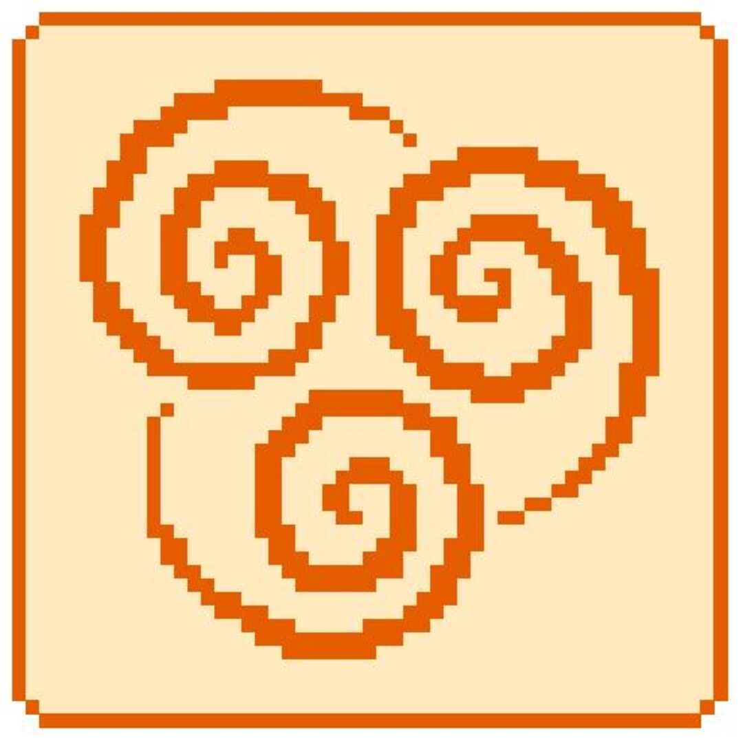 Airbending Symbol Cross-stitch Pattern - Etsy