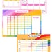 Daily Routine Reward Charts 18 Different Designs for Boys and Girls - Etsy