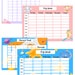 Daily Routine Reward Charts 18 Different Designs for Boys and Girls - Etsy