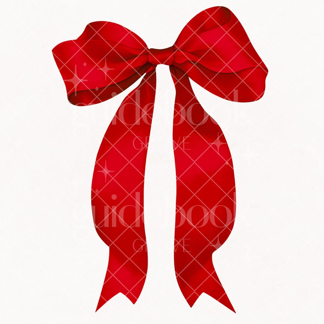 Red Bow PNG Clipart, Christmas Ribbon Design, Cute Holiday Gift Art ...