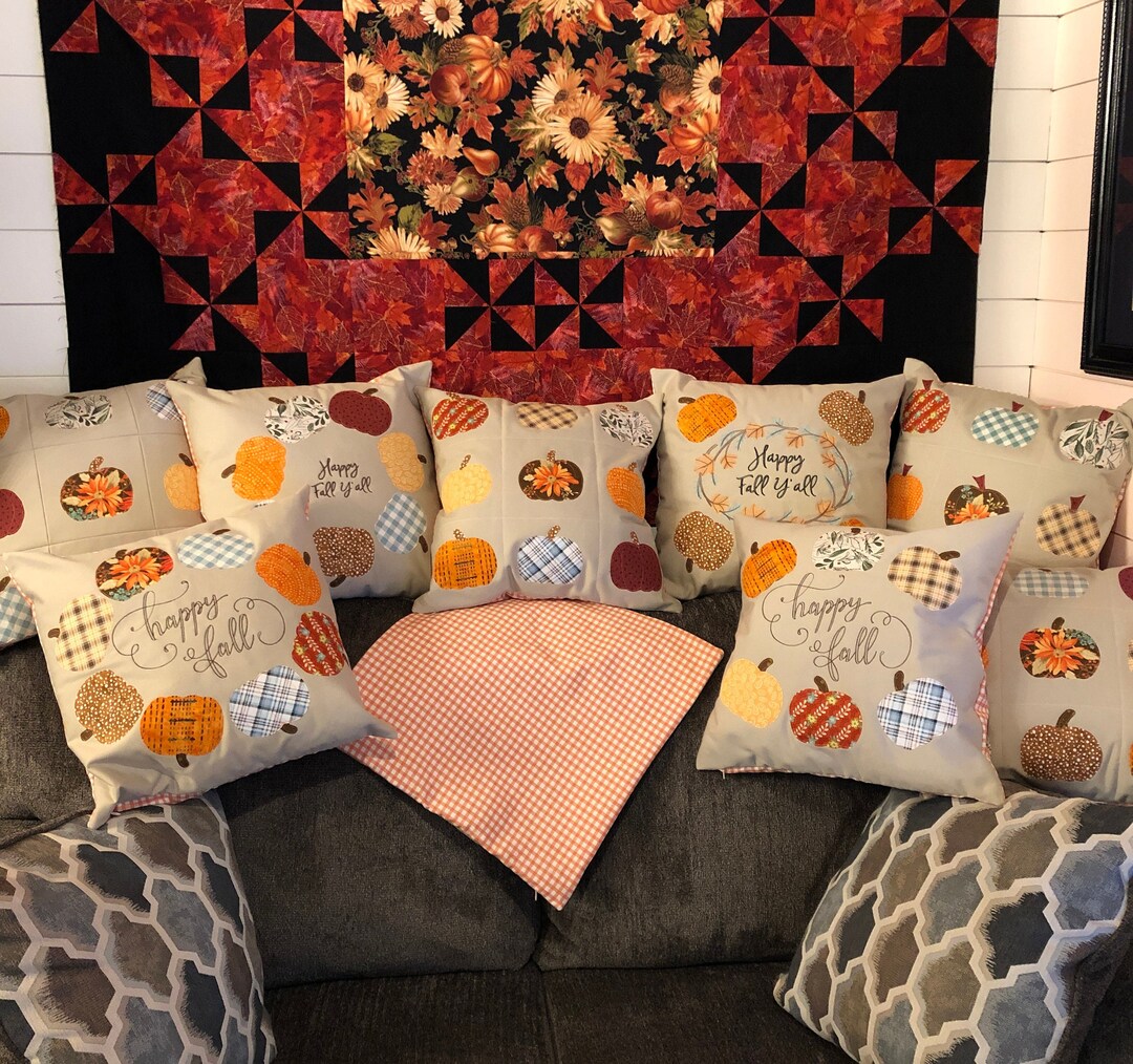 Pillows, Fall-themed Pillows, Fall Pumpkins Pillows, Autumn Themed ...