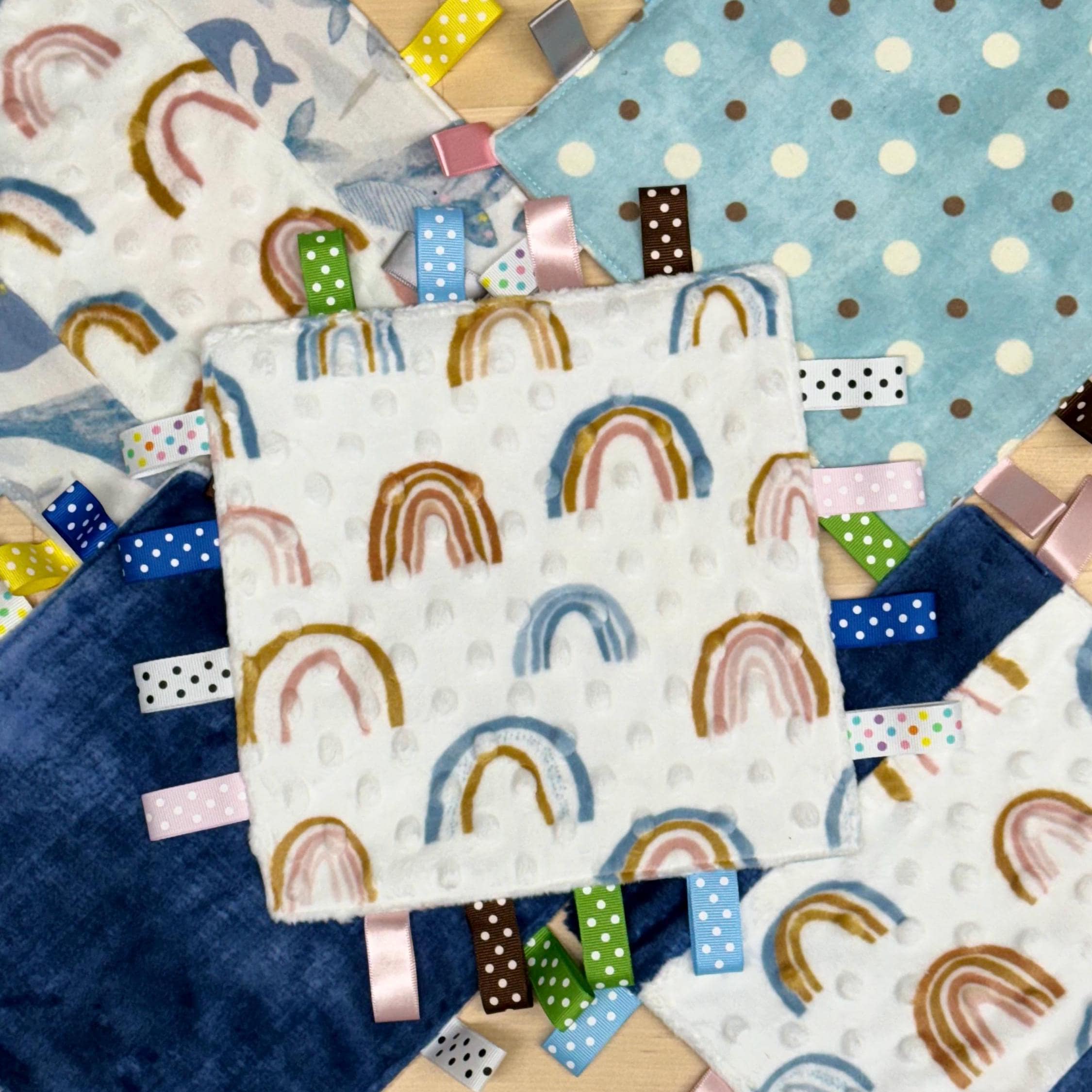 Baby Tag Toy Baby Crinkle Sensory Toy Handmade Baby Soft Sensory Tag ...