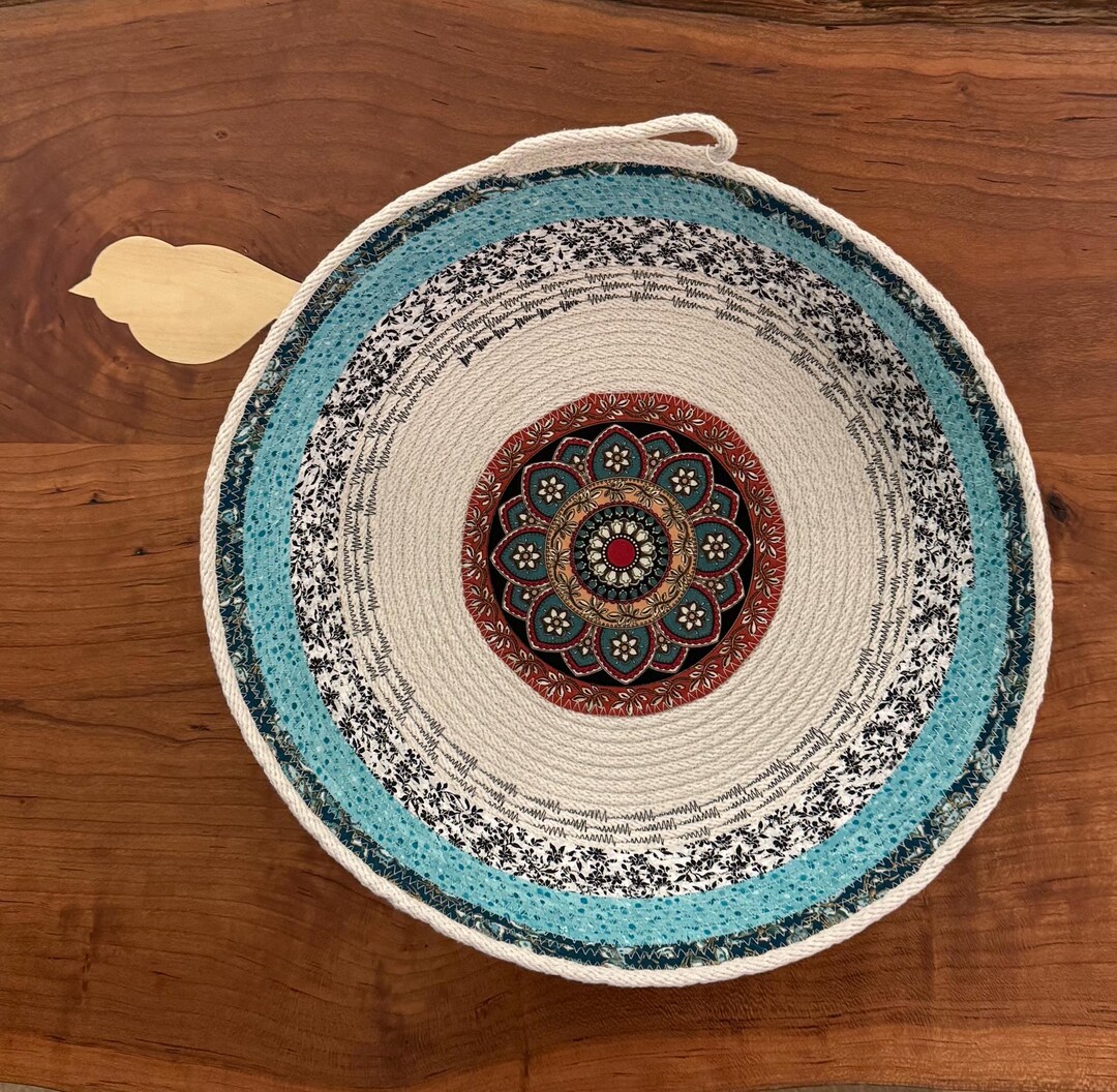 Rope Bowl, Handmade Cotton Rope Bowl, Handcrafted Decorative Bowl ...