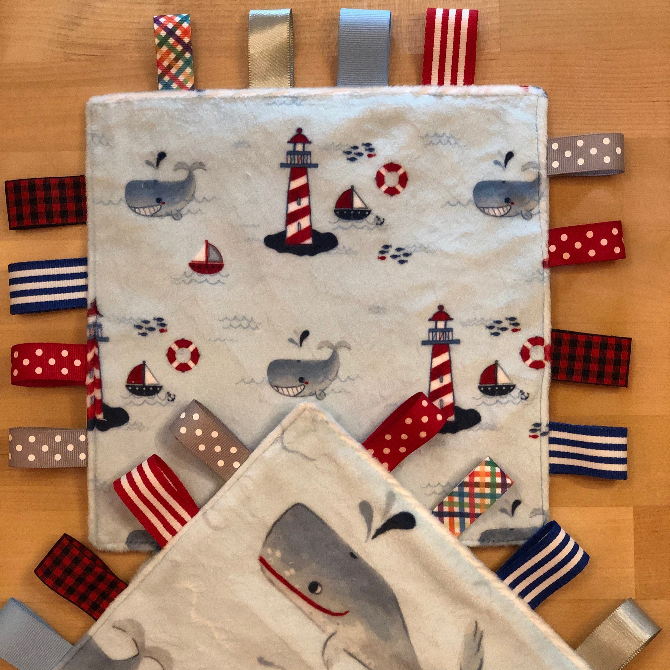 Baby Tag Toy Baby Crinkle Sensory Toy Handmade Baby Soft Sensory Tag ...