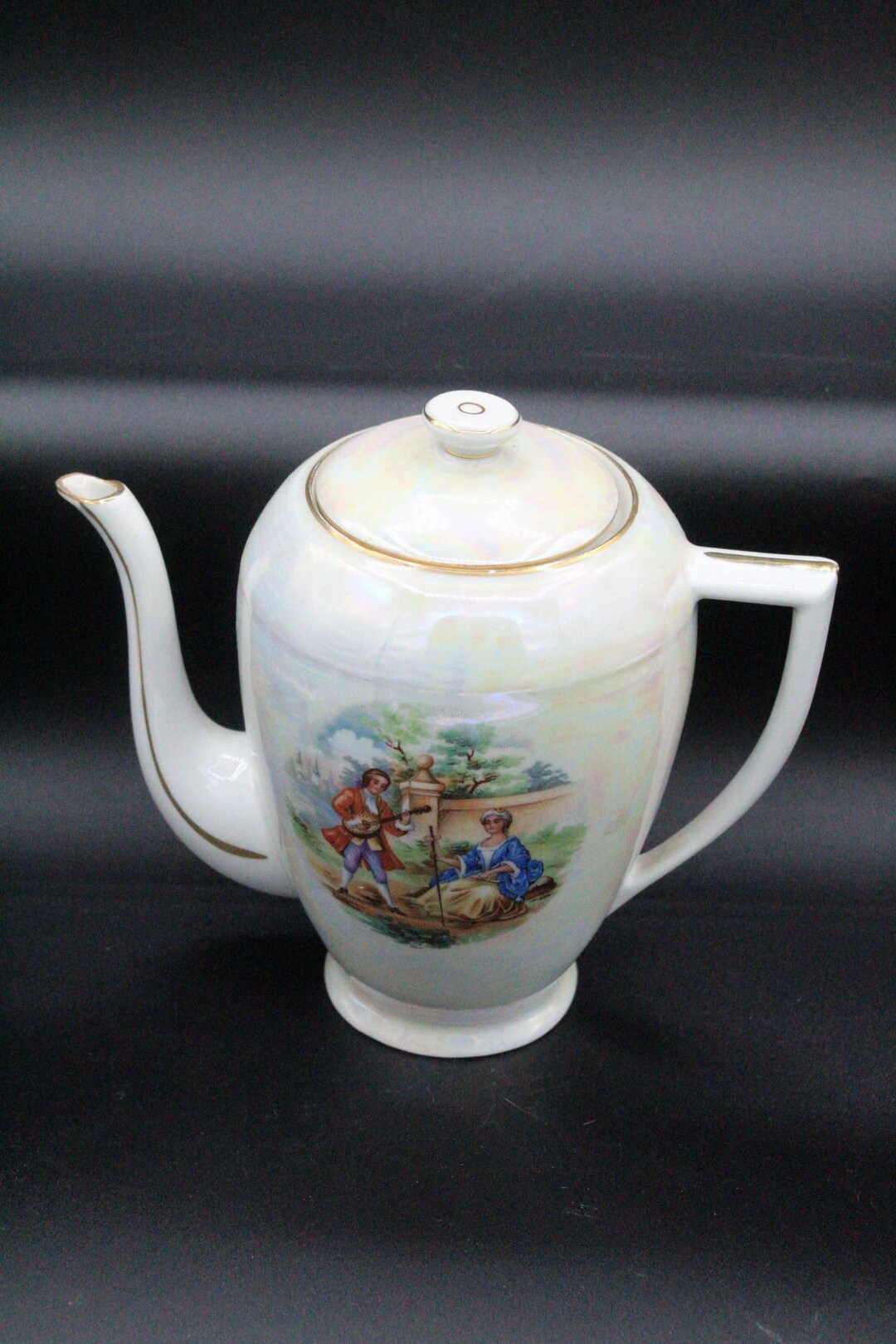 Vintage Limoges French Teapot Antiquity Berry DLT Mehun France, Art ...