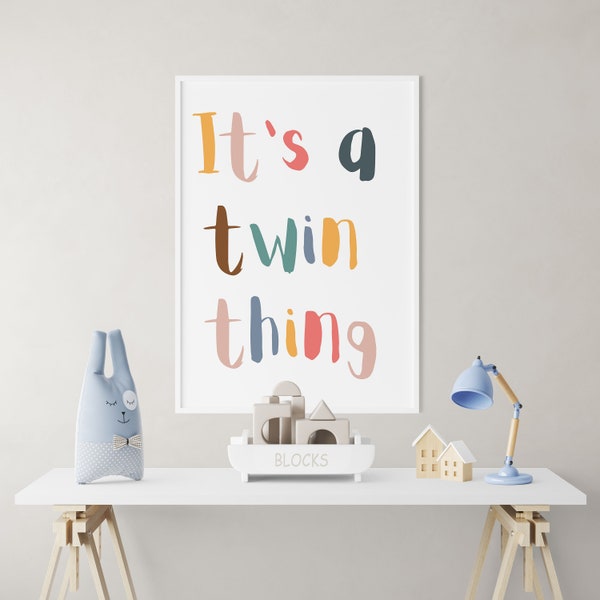 Twin Nursery Art - Etsy