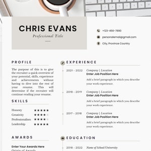 Resume CV Template Template Programming & Coding Professional Creative ...