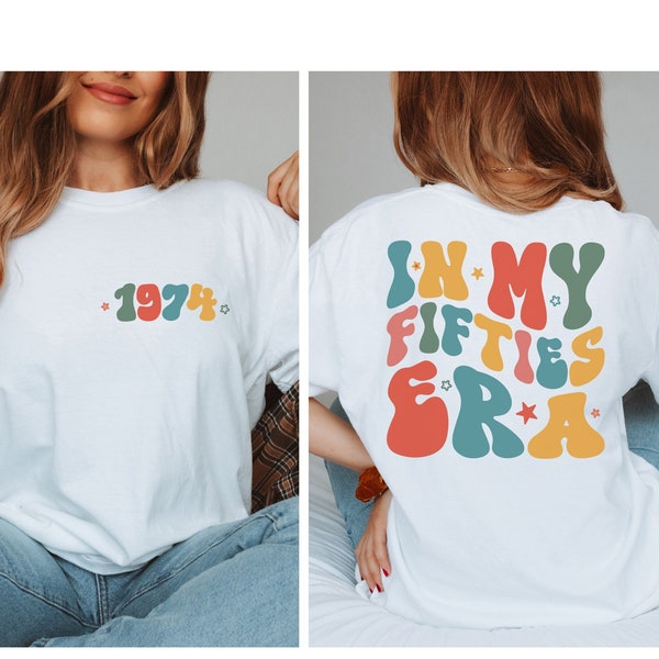 50th Birthday Era Shirt - Etsy