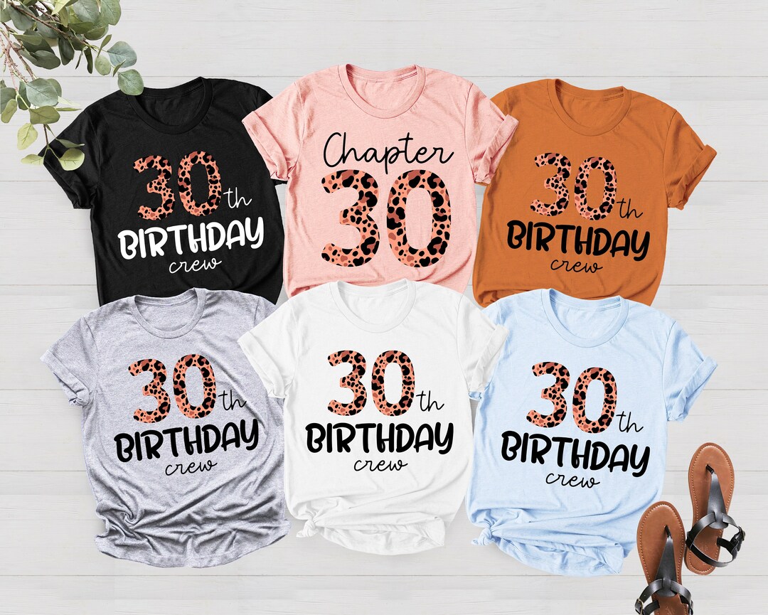 Custom Leopard Print Birthday Party Shirts, Chapter 50 Birthday Shirt ...