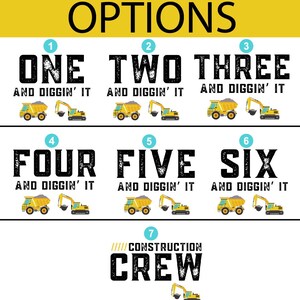 Construction Crew Shirt, Two and Diggin' It, Birthday Boy Shirt, Dump ...