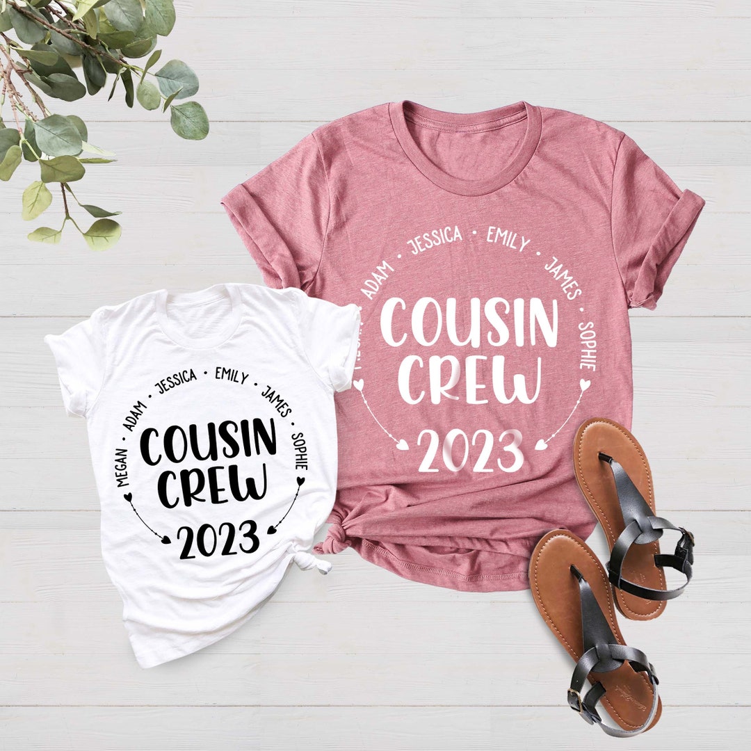 Custom Name Cousin Crew Shirt, Vacation Shirt, Cousin Trip Shirt, Matching Cousin Vacation Tee ...