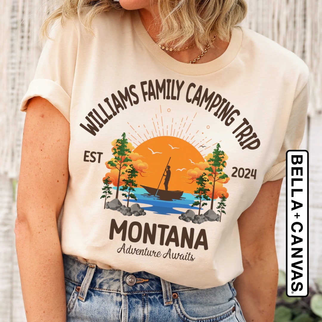 Custom Family Camping Shirt, Adventure Awaits Shirt, Personalized ...