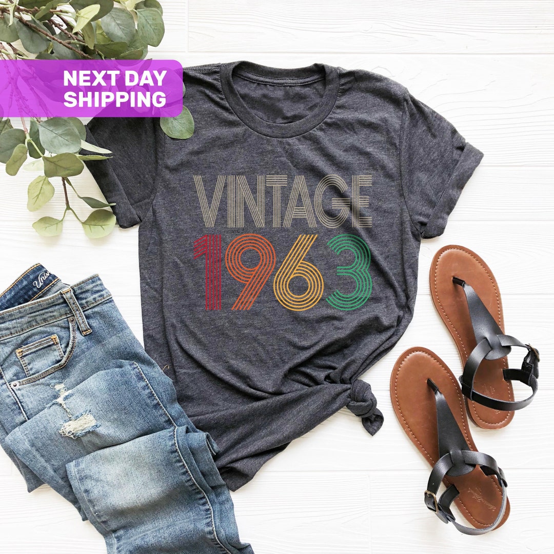1963 Retro Shirt, 63rd Birthday Gift for Men, Classic 1963 Shirt, Born ...